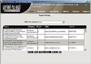 PaperNet Solutions - Print Estimating Software